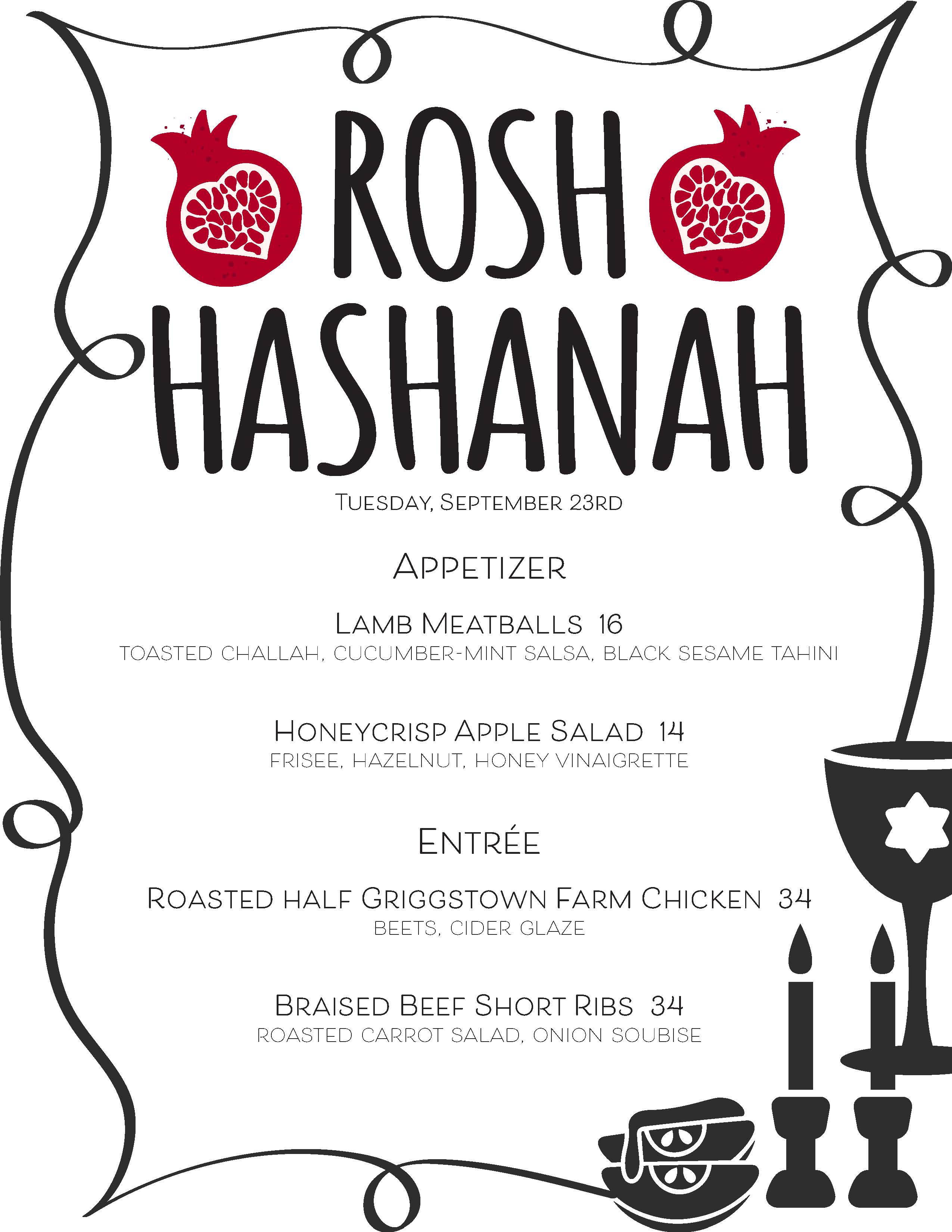 Menu | The Yardley Inn